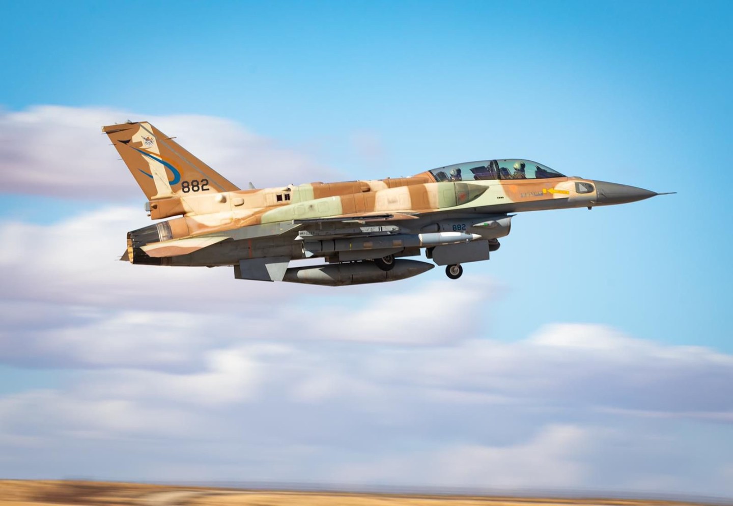 Israeli F-16I Shown Loaded-Up With Four Rampage Stand-Off Missiles ...