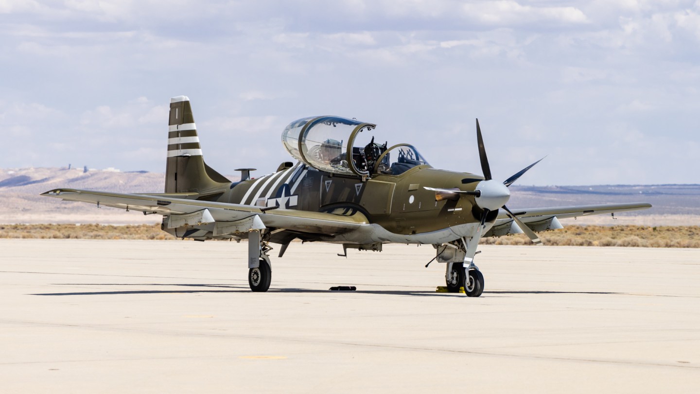 Orphaned A-29 Super Tucano Attack Planes Join USAF Test Pilot School Fleet