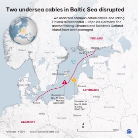 Sabotage Claims Swirl Around Severed Baltic Sea Cable Incidents