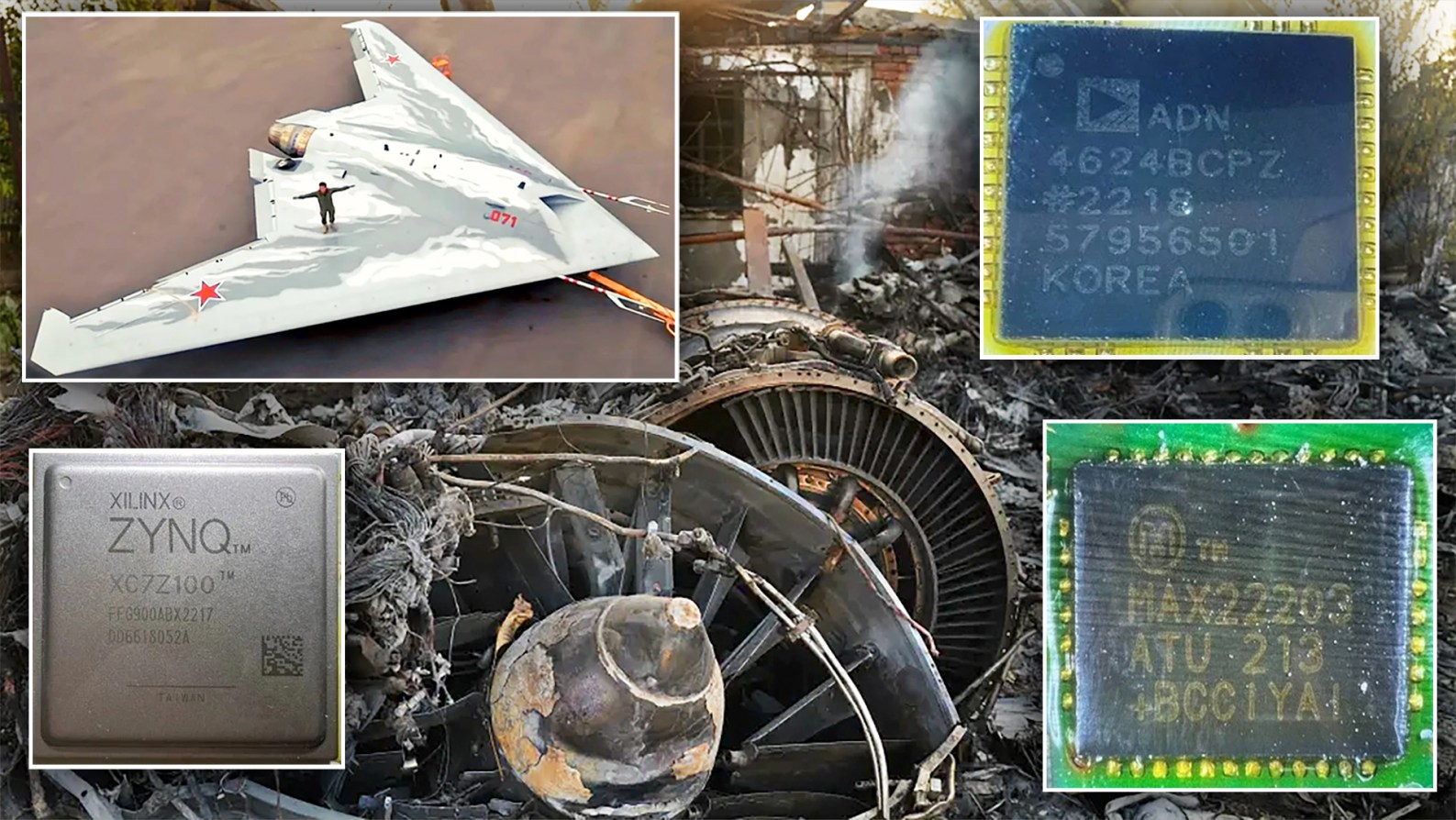 Russia's S-70 Hunter Flying Wing Drone Downed In Ukraine Packed With ...