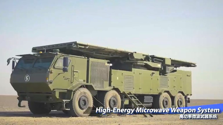 Massive Chinese Anti-Drone High-Power Microwave Weapon Emerges