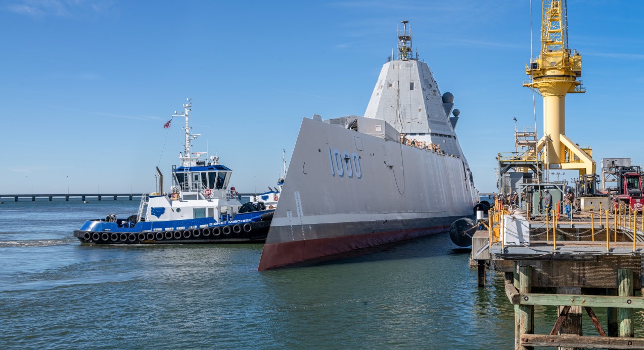 USS Zumwalt Returns To The Water With A Hypersonic Missile Launcher Upgrade