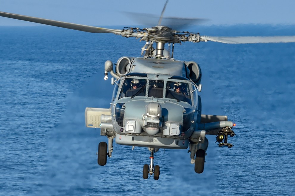 Navy MH-60 Seahawk Helicopter Has Shot Down Its First Drone