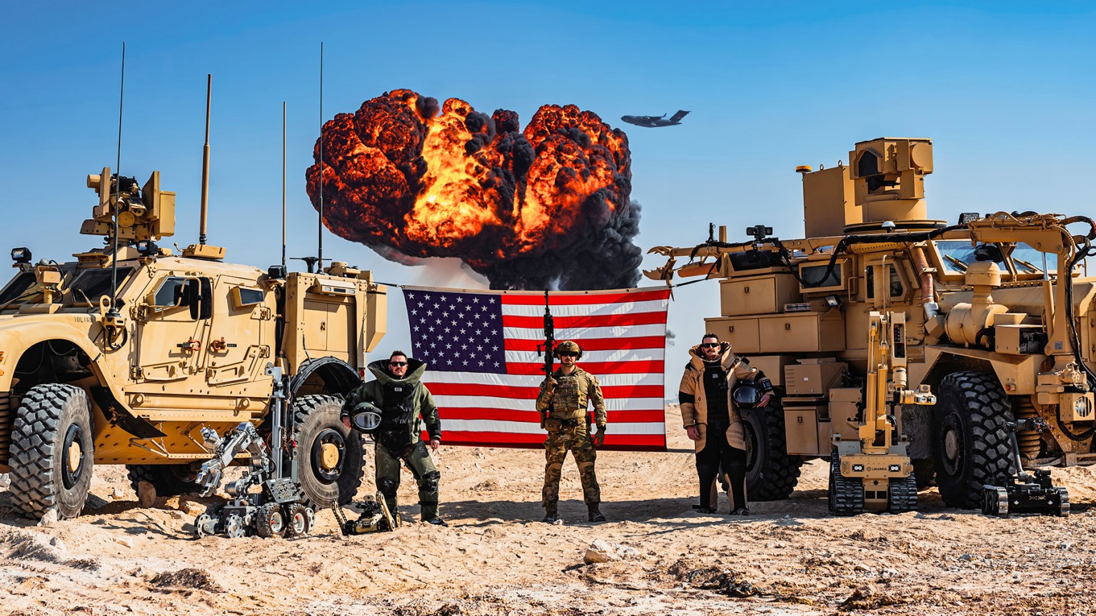 This Shot Of USAF Explosive Ordnance Disposal Techs In The Middle East ...