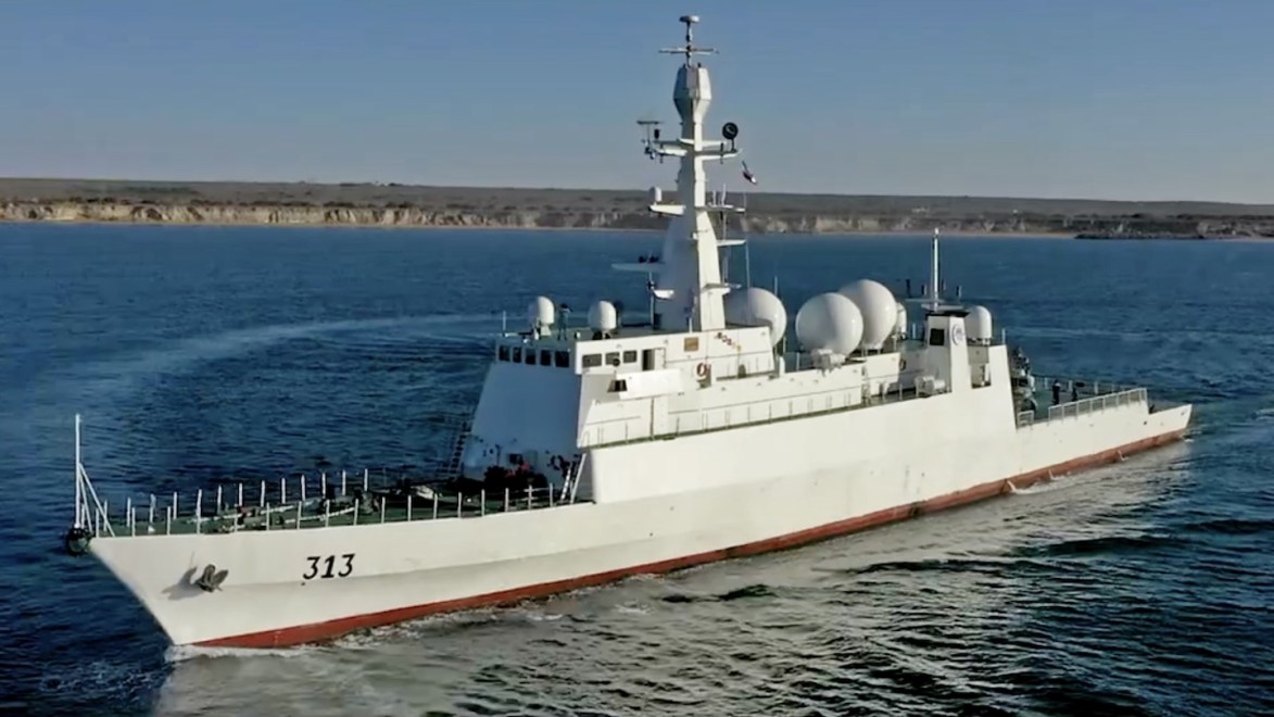 Iran Unveils New Spy Ship Based On Corvette Hull