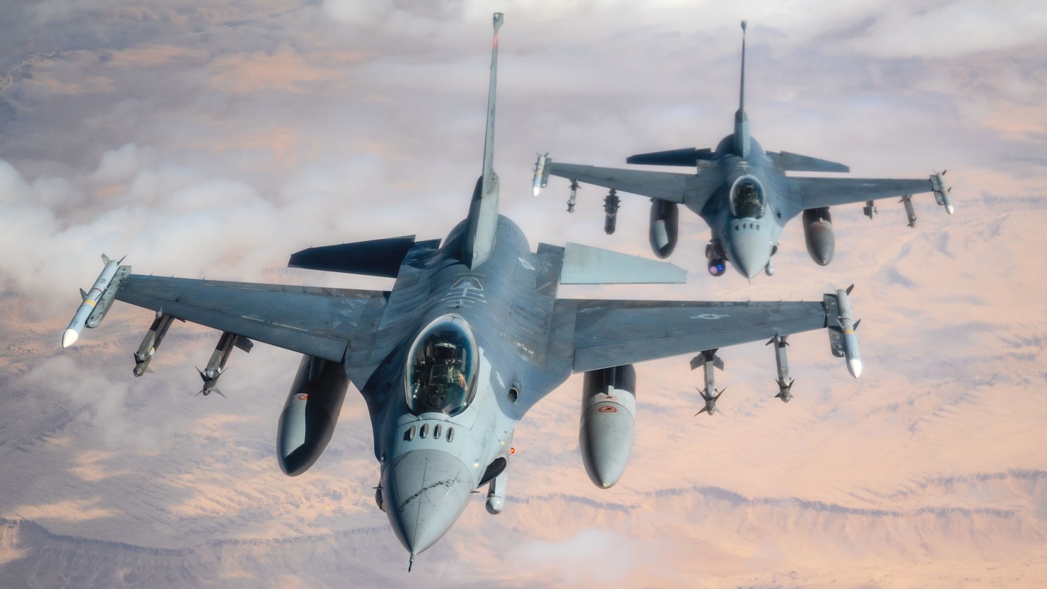 F-16s Have Been Using Laser-Guided Rockets To Shoot Down Houthi Drones