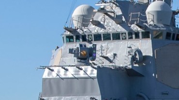 Navy HELIOS Laser Aboard USS Preble Zaps Drone In Latest Test