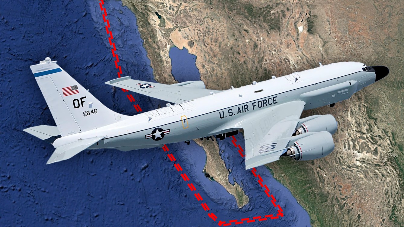 RC-135 Rivet Joint Surveillance Jet Just Flew Unprecedented Mission Off ...