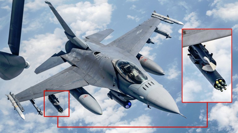 F-16s With Larger Laser-Guided Rocket Loads, Drone Kill Marking Emerge ...