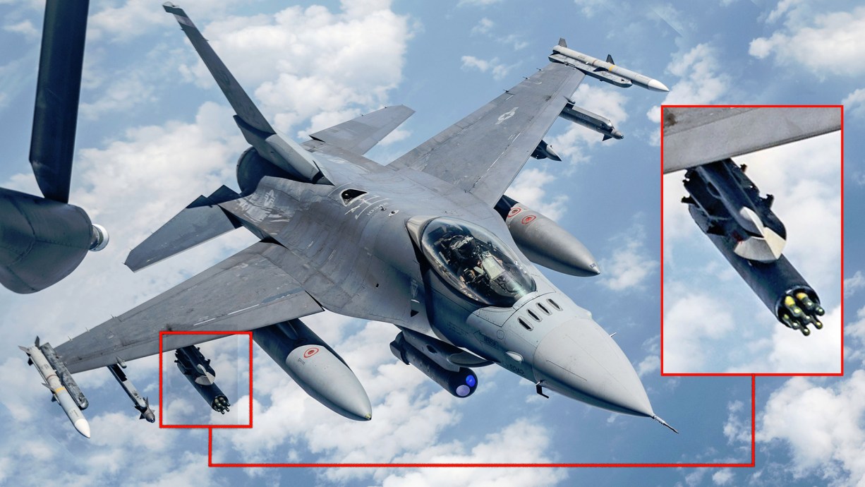F-16s With Larger Laser-Guided Rocket Loads, Drone Kill Marking Emerge ...