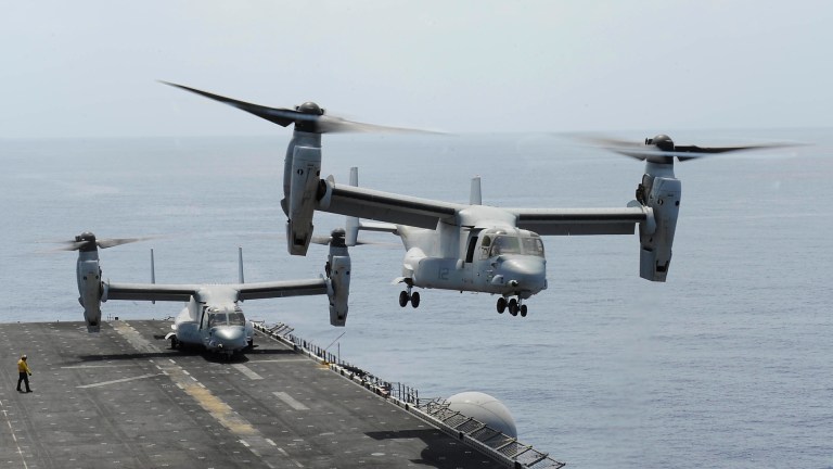 CV-22 Osprey Crash In Japan Was Caused By Gearbox Failure