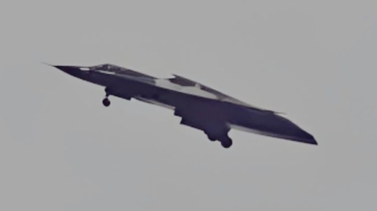 China's J-36 Tailless Stealth Fighter Seen Flying For Second Time