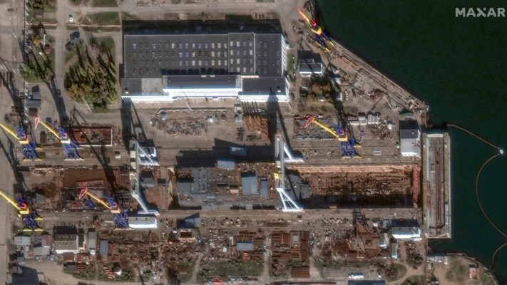 Russia's New Helicopter Carrier Is Taking Shape In Crimea