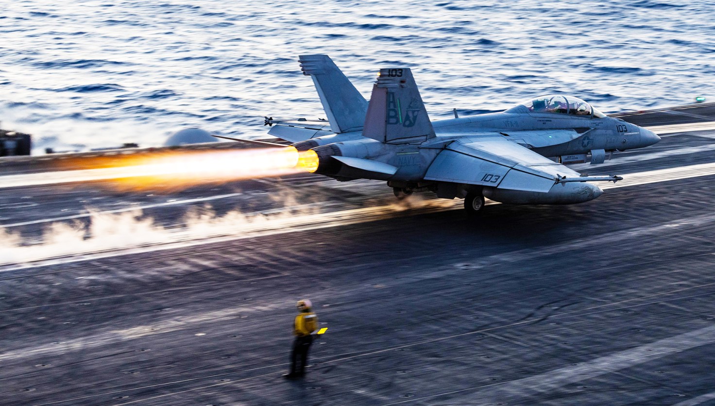 Super Hornet Crashes Landing On USS Truman, Its Second F/A-18 Loss In A Week