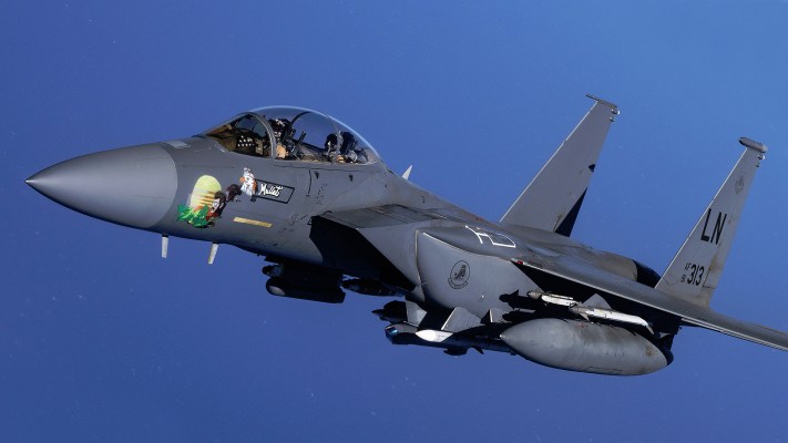 F-15E Spotted Packing Big Laser-Guided Rocket Arsenal Ideal For Drone ...