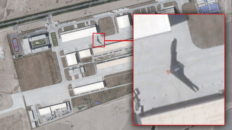 Large Stealth Flying Wing Aircraft Photographed Over China