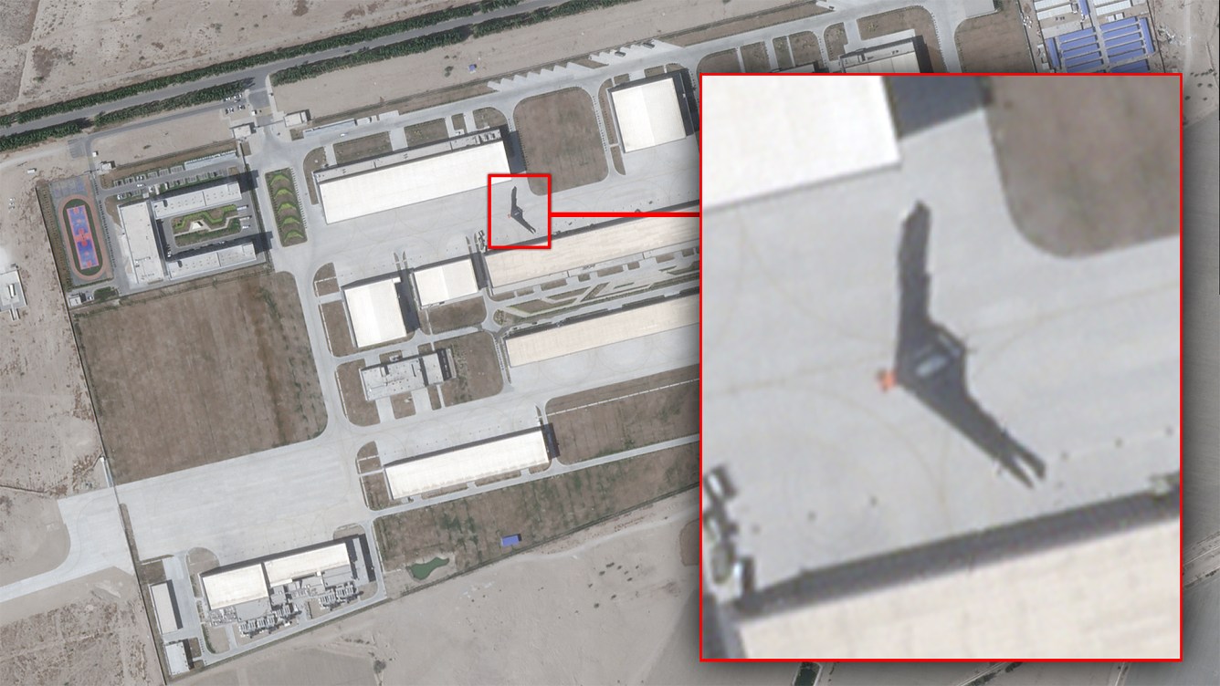 Massive Stealth Flying Wing Emerges At Secretive Chinese Base