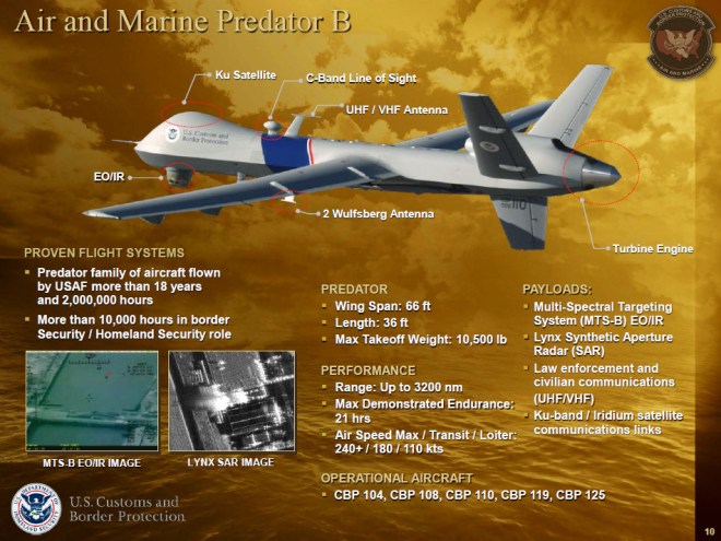 Department Of Homeland Security Predator B Drones Are Orbiting Over Los ...