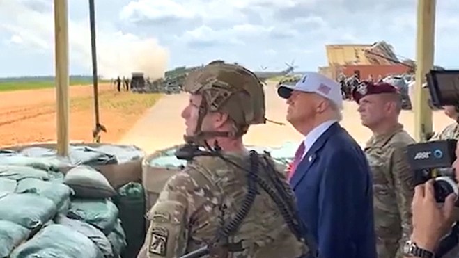 Mysterious Shipping Container Rocket Launcher Spotted At Trump's Visit ...