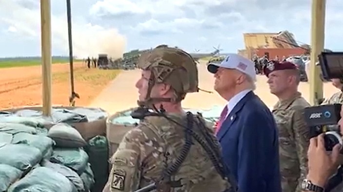 Mysterious Shipping Container Rocket Launcher Spotted At Trump's Visit ...