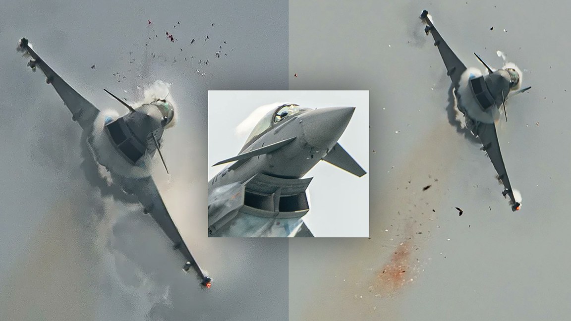 Eurofighter Typhoon Canopy-Shattering Bird Strike Captured In Amazing ...