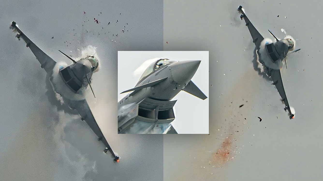 Eurofighter Typhoon Canopy-Shattering Bird Strike Captured In Amazing ...