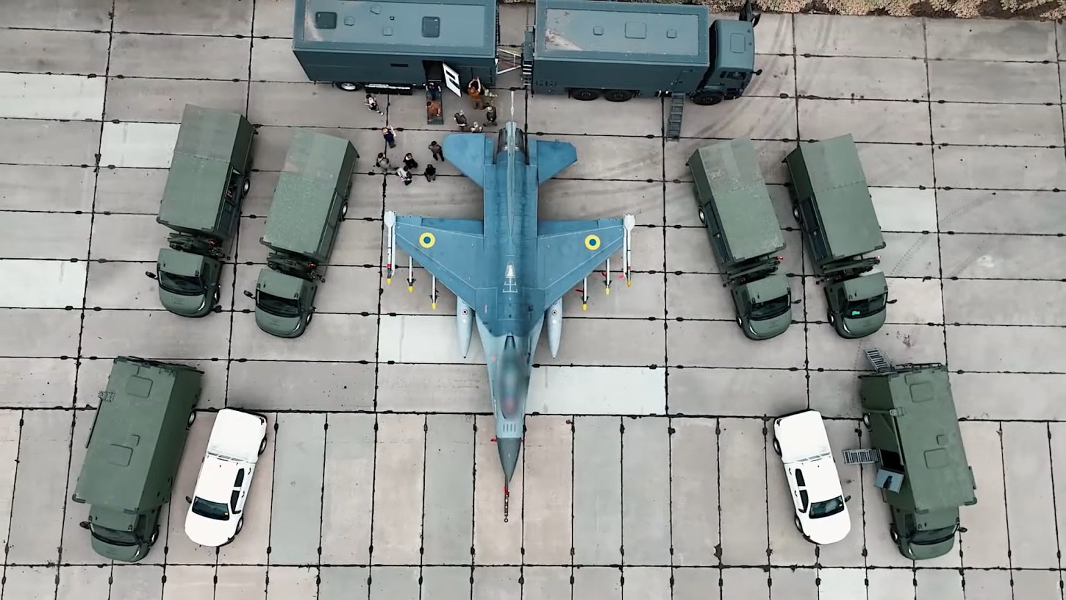 Ukrainian F-16s Get Specialized Vehicles For Operating Constantly On ...