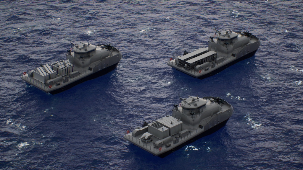 A lot of Navies should be looking at this air cushion catamaran ...