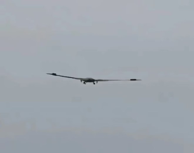 Large Stealth Flying Wing Aircraft Photographed Over China