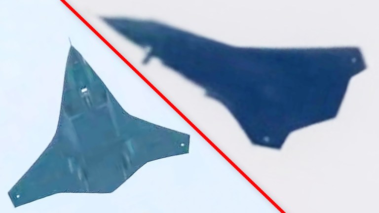 Large Stealth Flying Wing Aircraft Photographed Over China