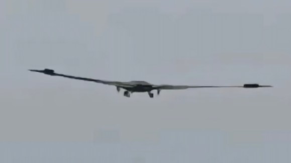 Large Stealth Flying Wing Aircraft Photographed Over China