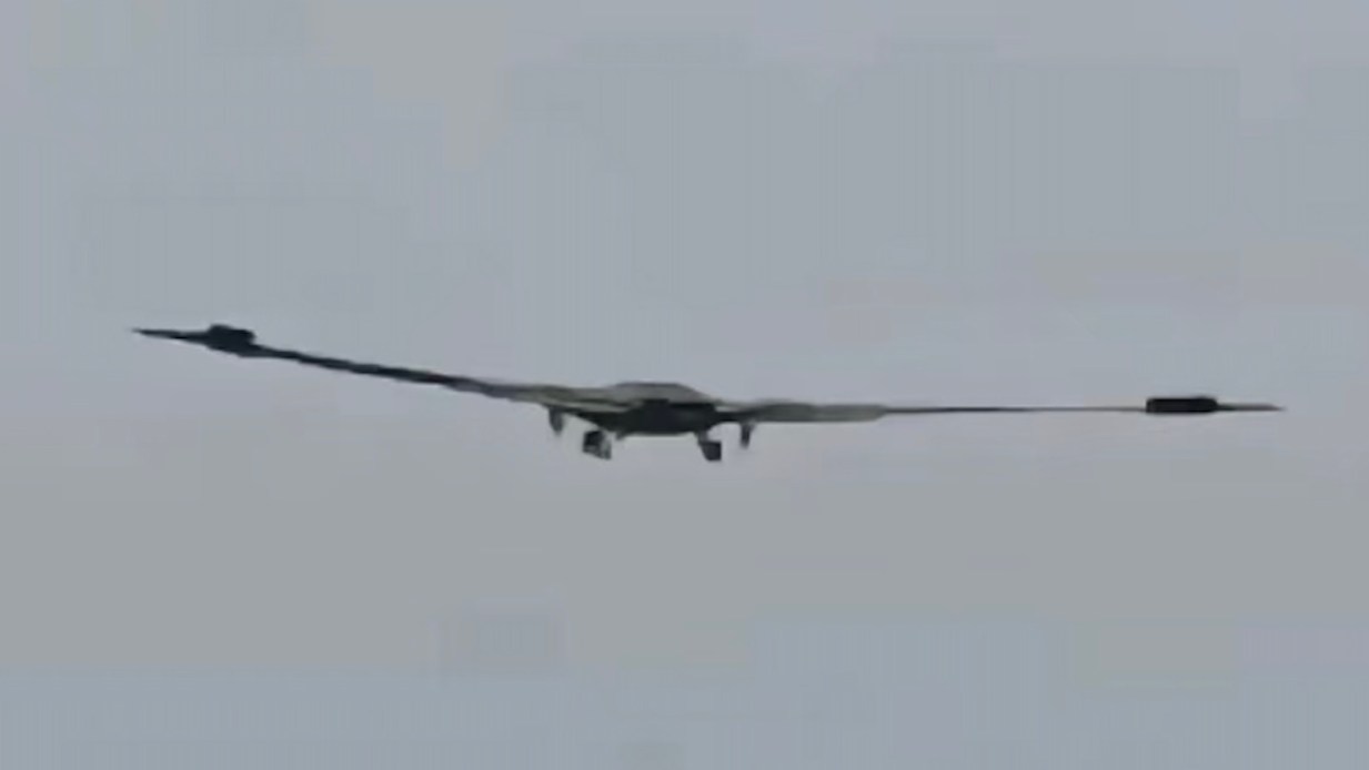 Large Stealth Flying Wing Aircraft Photographed Over China