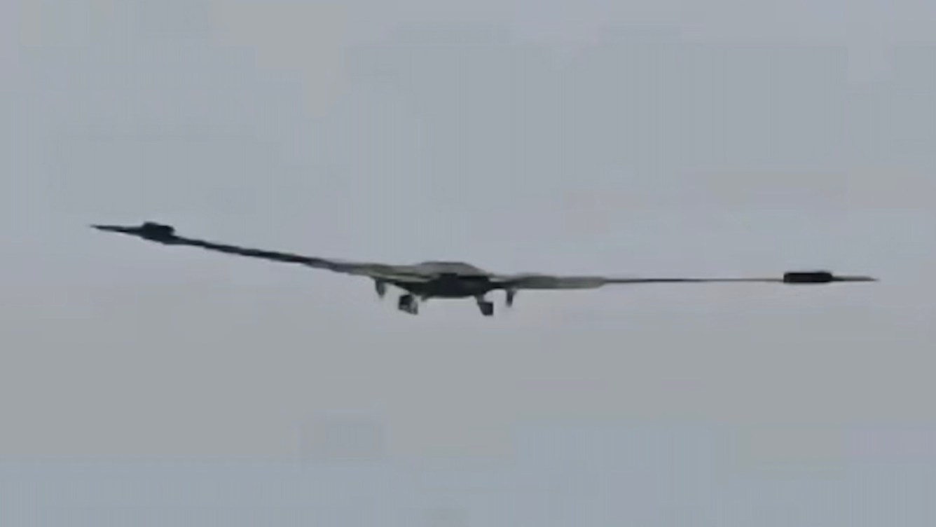 Large Stealth Flying Wing Aircraft Photographed Over China