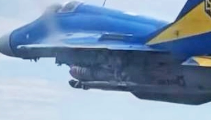 First Look At Ukraine's New Glide Bomb On A MiG-29