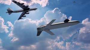 F-15 Depicted Launching LongShot Air-To-Air Missile Carrier Drone In ...