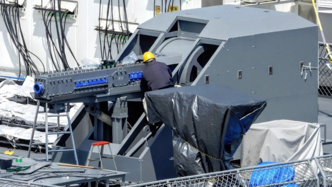 Japanese Warship Fires Railgun At Target Vessel For The First Time