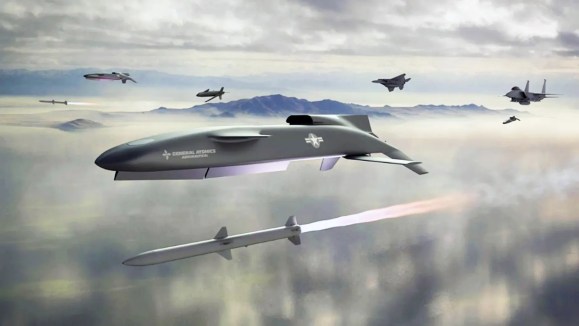 F-15 Depicted Launching LongShot Air-To-Air Missile Carrier Drone In ...