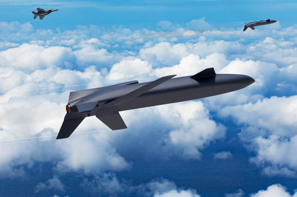 F-15 Depicted Launching LongShot Air-To-Air Missile Carrier Drone In ...