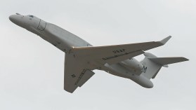 New EA-37B Compass Call Electronic Warfare Jet Makes Maiden Voyage To ...