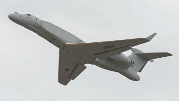 New EA-37B Compass Call Electronic Warfare Jet Makes Maiden Voyage To ...