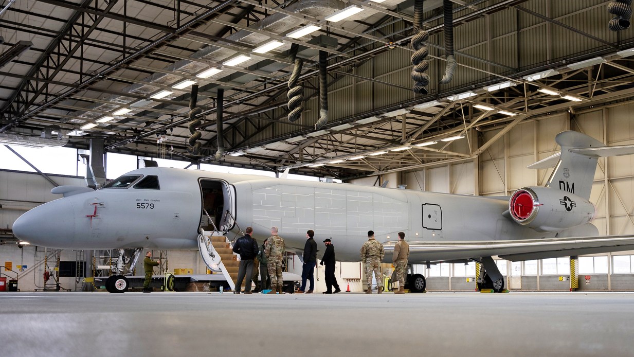 New EA-37B Compass Call Electronic Warfare Jet Makes Maiden Voyage To ...