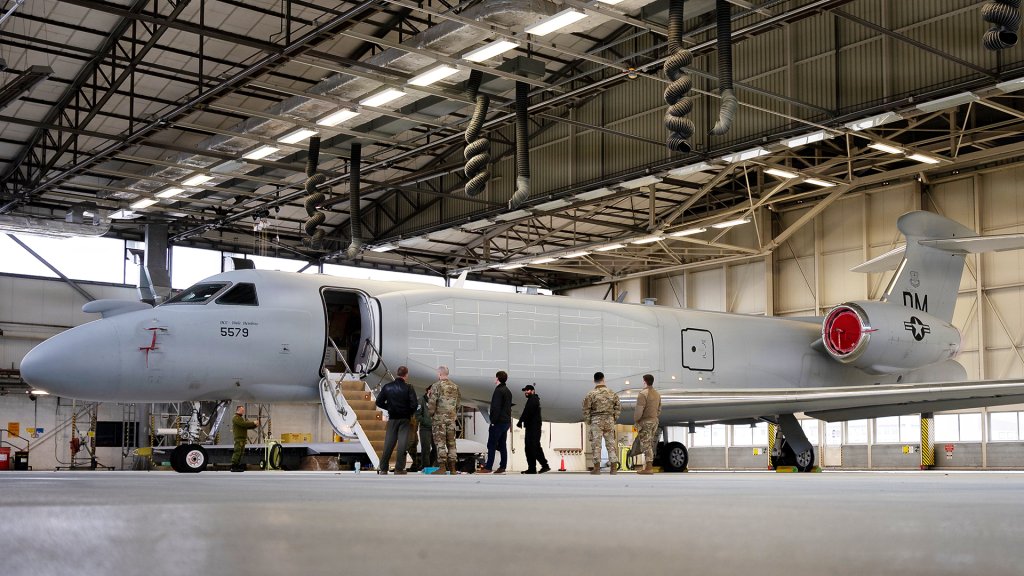 New EA-37B Compass Call Electronic Warfare Jet Makes Maiden Voyage To ...