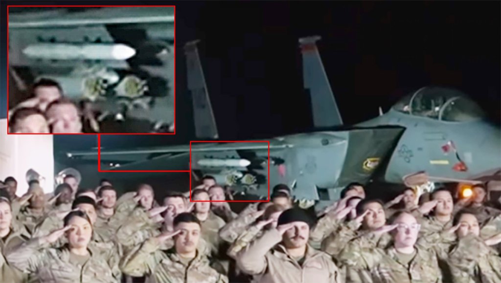 Laser-Guided Rocket-Armed F-15E Strike Eagles Make Super Bowl Cameo ...