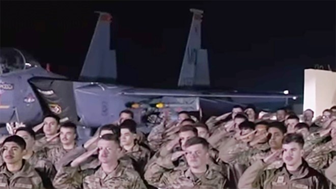 Laser-Guided Rocket-Armed F-15E Strike Eagles Make Super Bowl Cameo ...