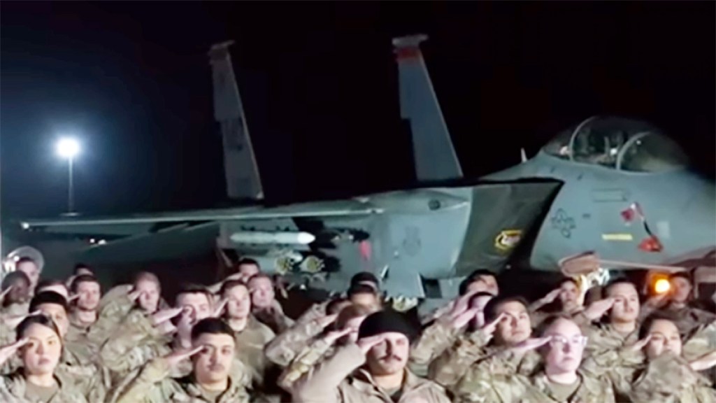 Laser-Guided Rocket-Armed F-15E Strike Eagles Make Super Bowl Cameo ...