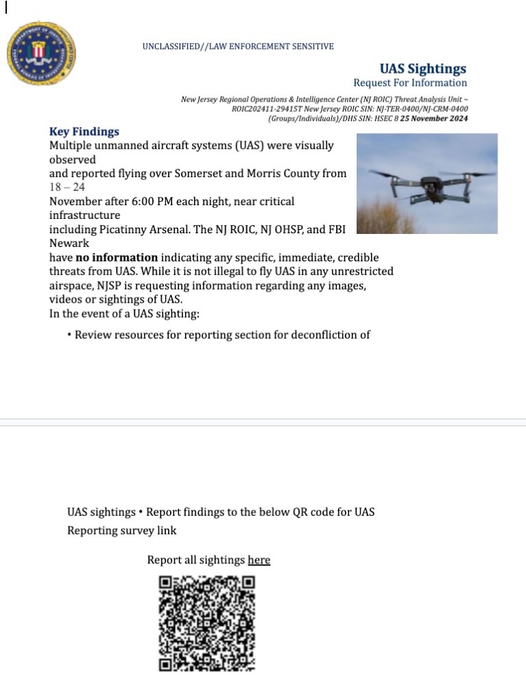 What Cops Saw Chasing Down New Jersey Drones