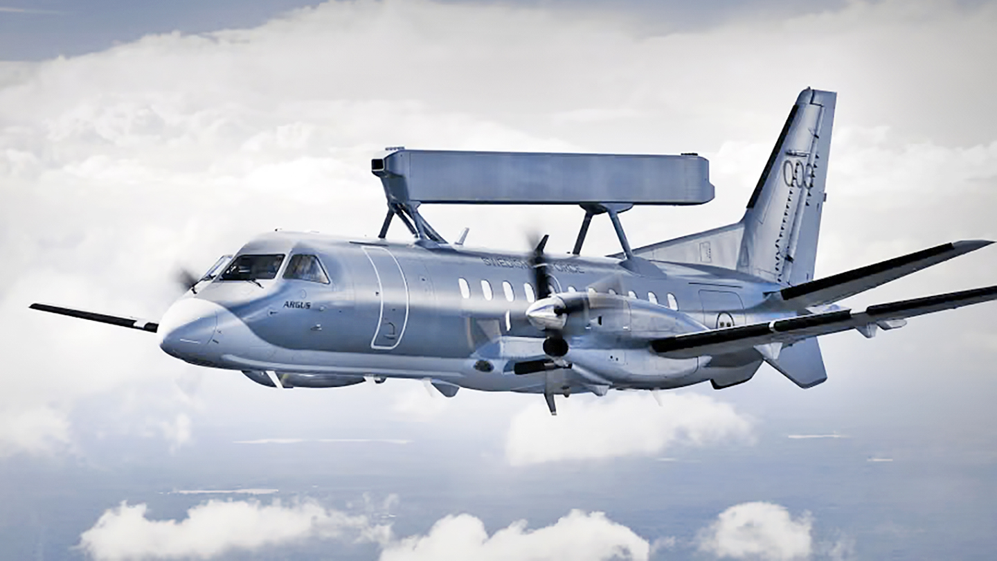 Ukraine’s Saab 340 Airborne Early Warning Radar Plane Spotted Operating ...