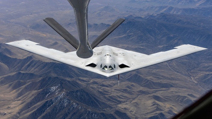 Two B-21 Raider Stealth Bombers Photographed Together For The First Time