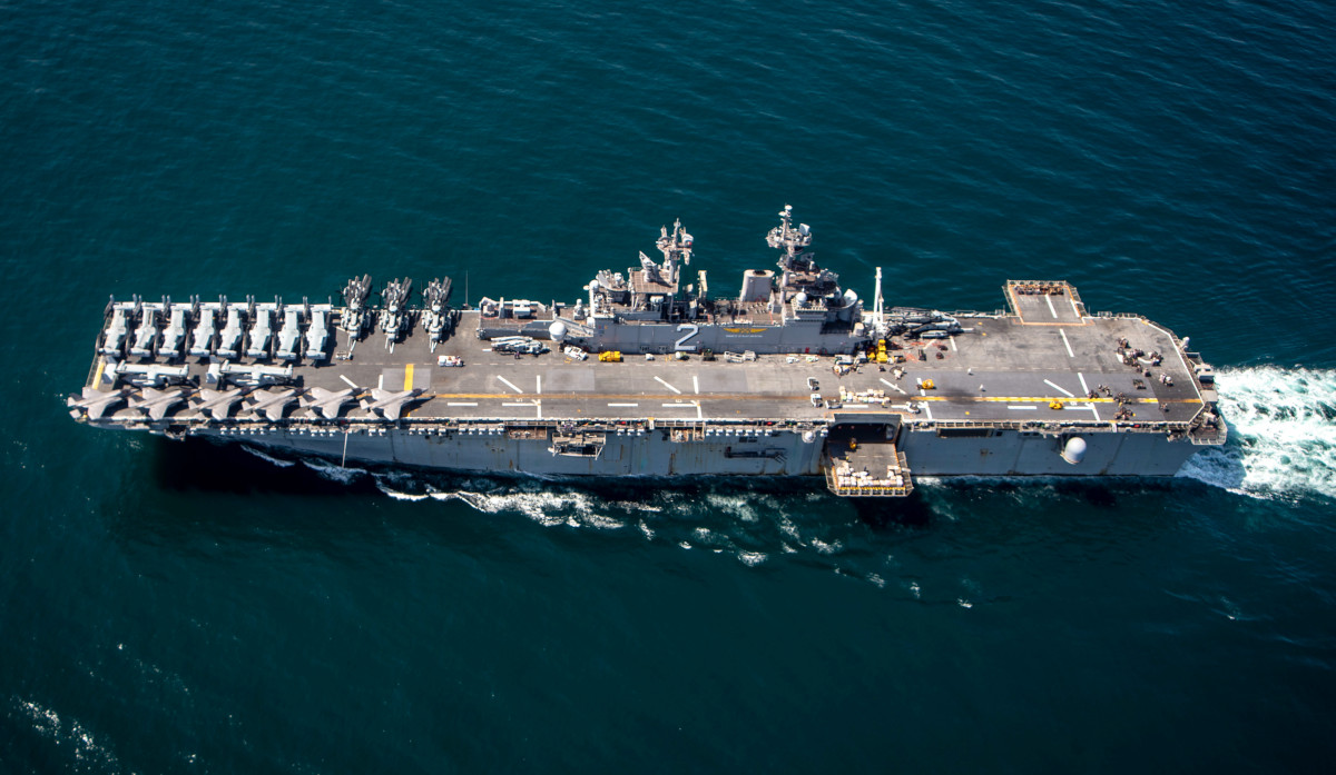 U.S. Amphibious Assault Ship In South China Sea With Unprecedentedly ...