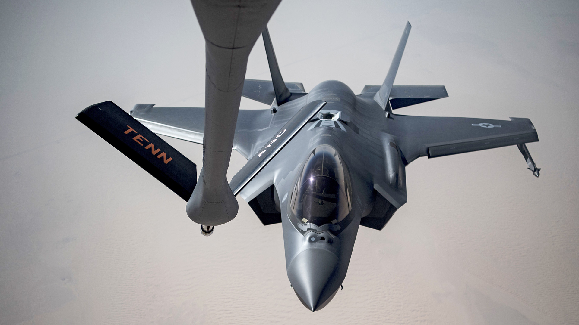 F-35A On "Deterrence Mission" Over Middle East With Peculiar Single ...